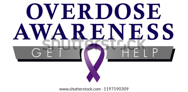 Overdose Awareness Logo Icon Promote Overdose Stock Vector (Royalty ...