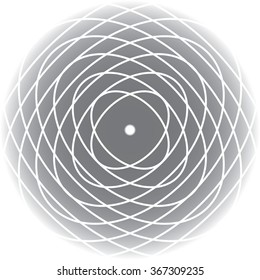 Overlapped White Ellipse Gray Gradient Background 스톡 벡터(로열티 프리 ...
