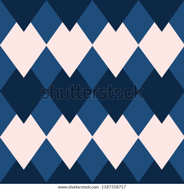 Overlapping Diamond Shapes Geometric Seamless Vector Stock-vektor ...