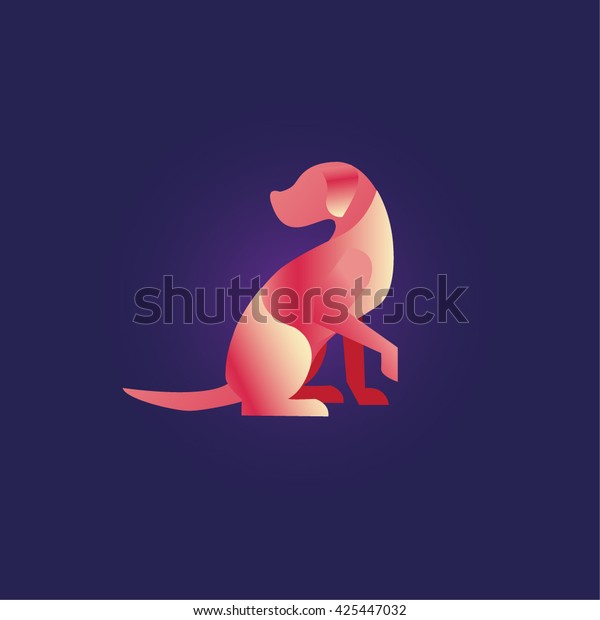 Overlapping Gradients Animal Stock Vector (Royalty Free) 425447032