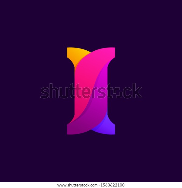 Overlapping Gradients Letter Logo Design Idea Stock Vector (Royalty ...