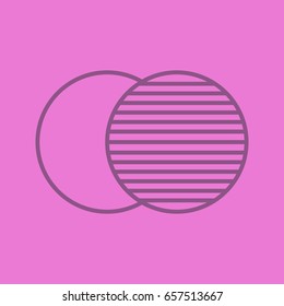 Overlapping Symbol Color Linear Icon Convergence: เวกเตอร์สต็อก (ปลอด ...