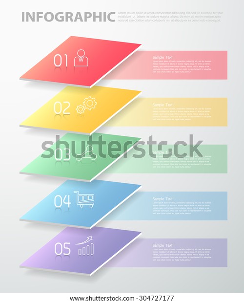 Overlay Infographic Template Can Be Used Stock Vector (Royalty Free ...