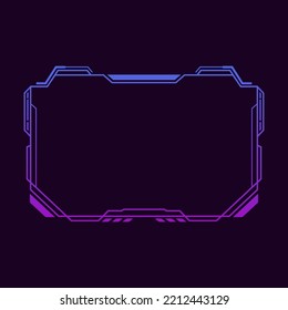 Overlay Streaming Frame Gradient Color Design Stock Vector (Royalty ...