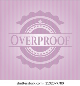 Overproof Vintage Pink Emblem Stock Vector (Royalty Free) 1132079780 ...