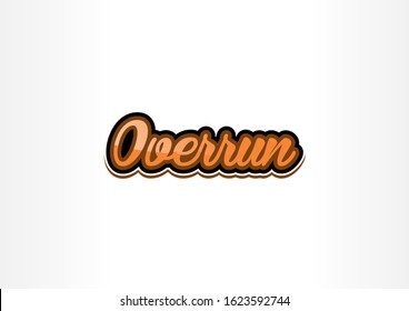 Overrun Vector Slogans T Shirts Other Stock Vector (Royalty Free ...