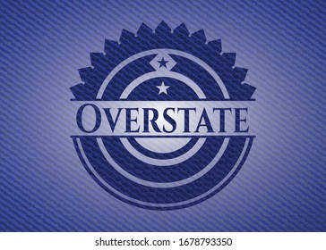 Overstate Emblem Jean High Quality Background Stock Vector (Royalty ...