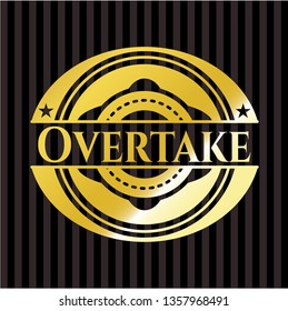 Overtake Golden Emblem Stock Vector (Royalty Free) 1357968491 ...
