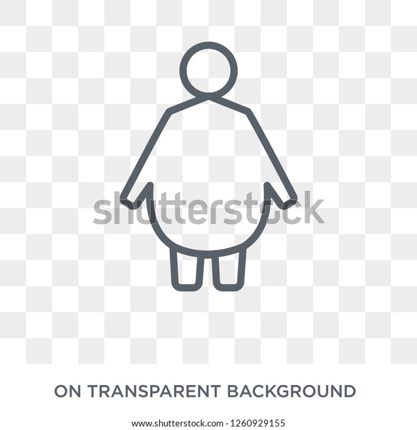 Overweight Obesity Icon Trendy Flat Vector Stock Vector (Royalty Free ...