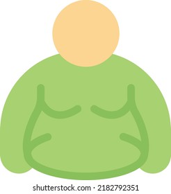 Overweight Vector Illustration On Transparent Background Stock Vector ...
