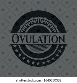 Ovulation Realistic Black Emblem Vector Illustration Stock Vector ...