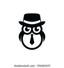 Logo Design Owl Detective Vector Stock Vector (Royalty Free) 1477935614 ...