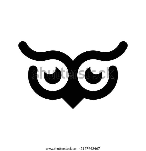 Owl Eye Vector Logo Design Template Stock Vector (Royalty Free ...