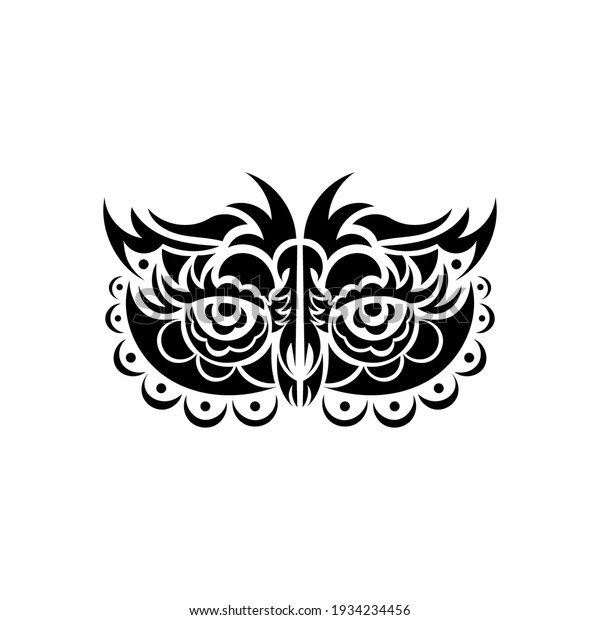 Owl Face Made Patterns Good Tattoos Stock Vector (Royalty Free ...