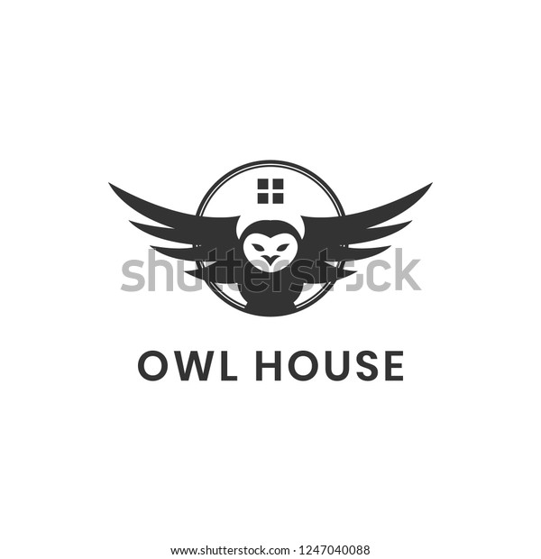 Owl House Logo Design Stock Vector (Royalty Free) 1247040088 | Shutterstock
