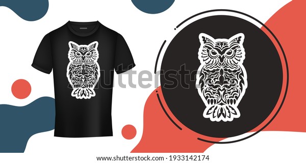 Owl Owls Maori Patterns Outline Drawing Stock Vector (Royalty Free ...