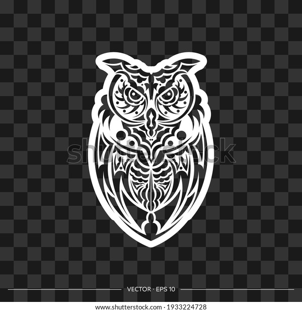 Owl Owls Patterns Samoa Outline Drawing Stock Vector (Royalty Free ...