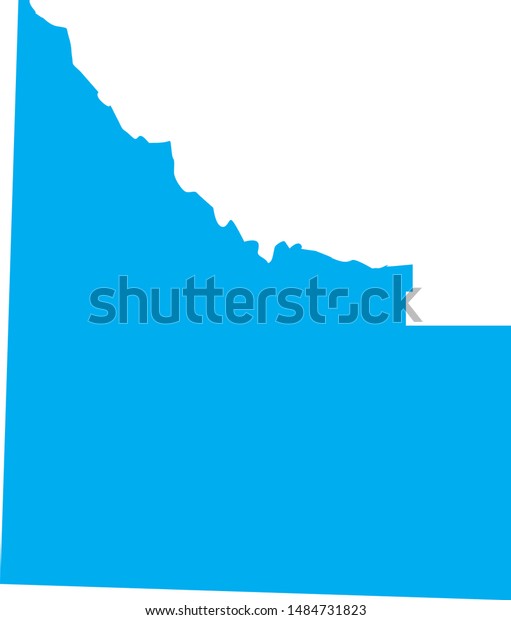 Owyhee County Map State Idaho Stock Vector (Royalty Free) 1484731823 ...