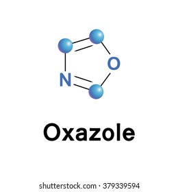 Thiazole Chemical Compound Moleccular Structure Vector: เวกเตอร์สต็อก ...