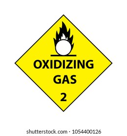 Oxidizing Gas Sticker Level 2 Stock Vector (Royalty Free) 1054400126 ...