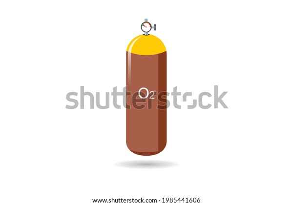 Oxygen Cylinder Tank Realistic Vector Artwork Stock Vector (Royalty ...