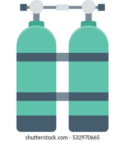 Oxygen Cylinders Vector Icon Stock Vector (Royalty Free) 532970665