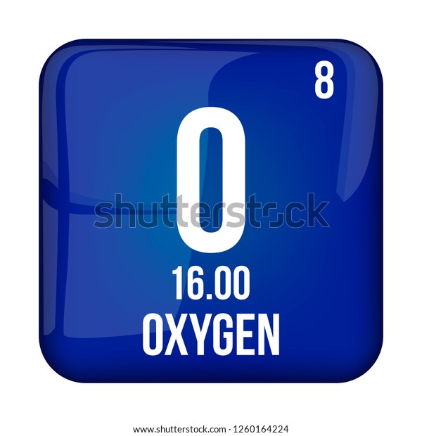 Oxygen Symbolchemical Element Periodic Table On Stock Vector (Royalty ...