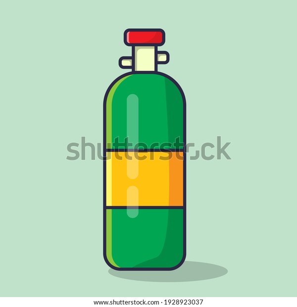 Oxygen Tank Isolated Cartoon Vector Illustration Stock Vector (Royalty ...
