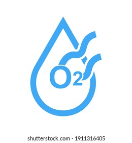Oxygen Vector Icon Water Drop Vector Stock Vector (Royalty Free ...