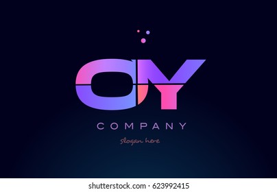 Oy O Y Creative Color Blue Stock Vector (Royalty Free) 623992415 ...