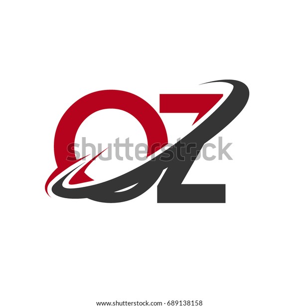 Oz Initial Logo Company Name Colored Stock Vector (Royalty Free) 689138158