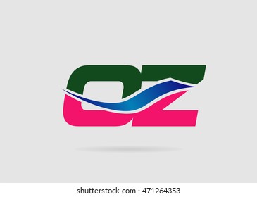 Oz Logo Vector Graphic Branding Letter Stock Vector (Royalty Free ...
