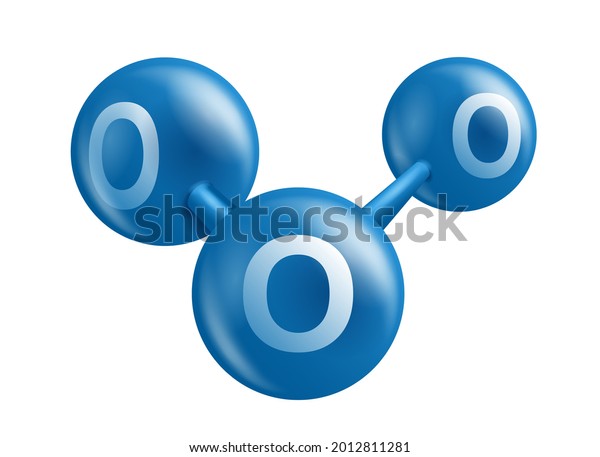 Ozone 3d Molecular Structure Greenhouse Gas Stock Vector (Royalty Free ...