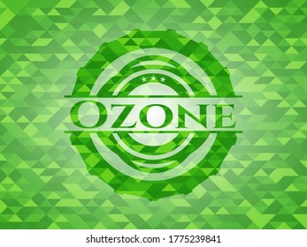 Ozone Green Emblem Mosaic Background Vector Stock Vector (Royalty Free ...
