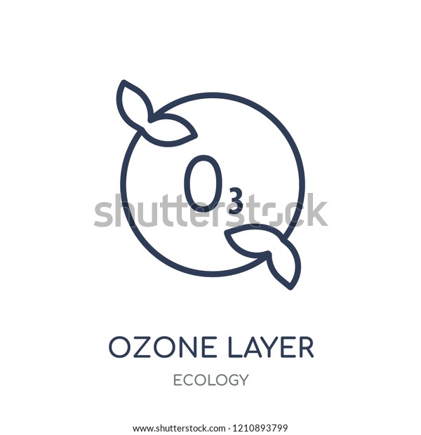 Ozone Layer Icon Ozone Layer Linear Stock Vector (Royalty Free ...