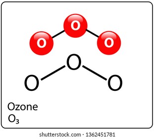 Ozone Molecule Structure Stock Vector (Royalty Free) 1362451781 ...
