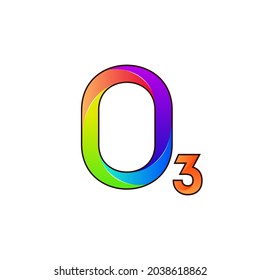Ozone Symbol Design Vector On White Stock Vector (Royalty Free ...