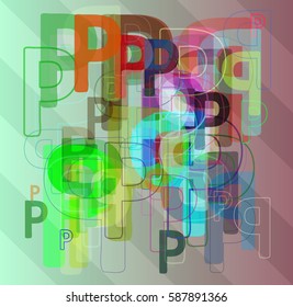 P Alphabet Icon Elements: เวกเตอร์สต็อก (ปลอดค่าลิขสิทธิ์) 587891366 ...