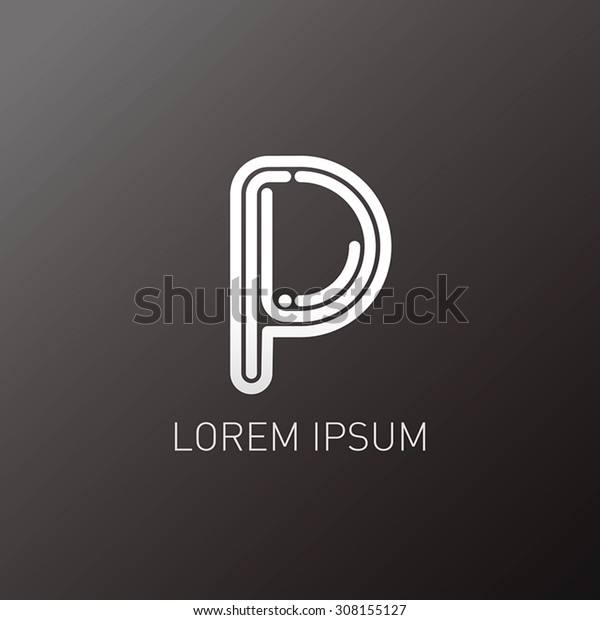 P Alphabet Logo Stock Vector (Royalty Free) 308155127 | Shutterstock