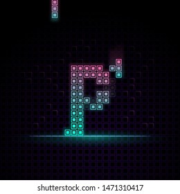 P Alphabet Pixel Art 8bit Game Stock Vector (Royalty Free) 1471310417 ...