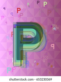 P Alphabet Texture Icon Stock Vector (Royalty Free) 653230369 ...