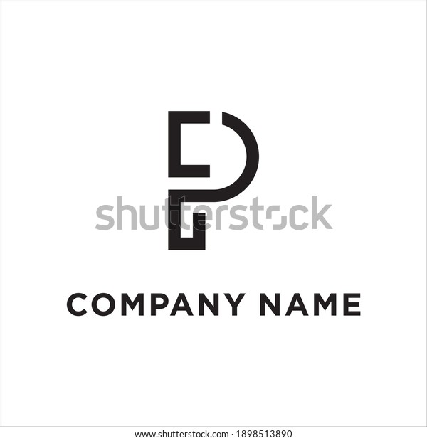 P C Letter Logo Design Vector Stock Vector (Royalty Free) 1898513890 ...