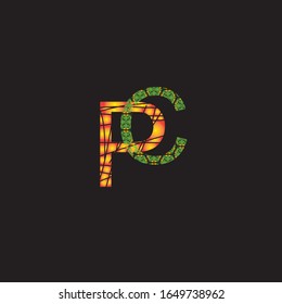 P C Letter Logo Emblem Design Stock Vector (Royalty Free) 1649738962 ...