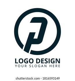 P C Letter Professional Logo Design Stock Vector (Royalty Free ...