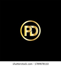 P D Letter Logo Concept Design Stock Vector (Royalty Free) 1789878110 ...