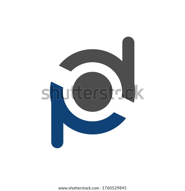 P D Logo You Stock Vector (Royalty Free) 1760529845 | Shutterstock
