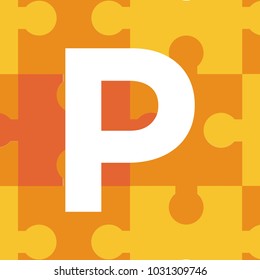 P Initials Puzzle Alphabet Logo Stock Vector (Royalty Free) 1031309746 ...
