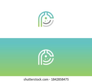 P Lab Logo Design Eps Format Stock Vector (Royalty Free) 1842858475 ...