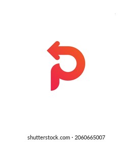 P Letter Arrow Logotype Identity Stock Vector (Royalty Free) 2060665007 | Shutterstock