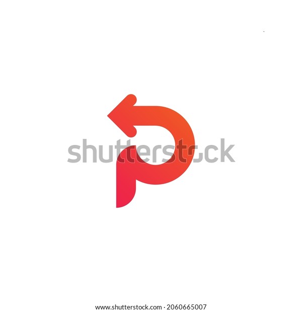 P Letter Arrow Logotype Identity Stock Vector (Royalty Free) 2060665007 ...
